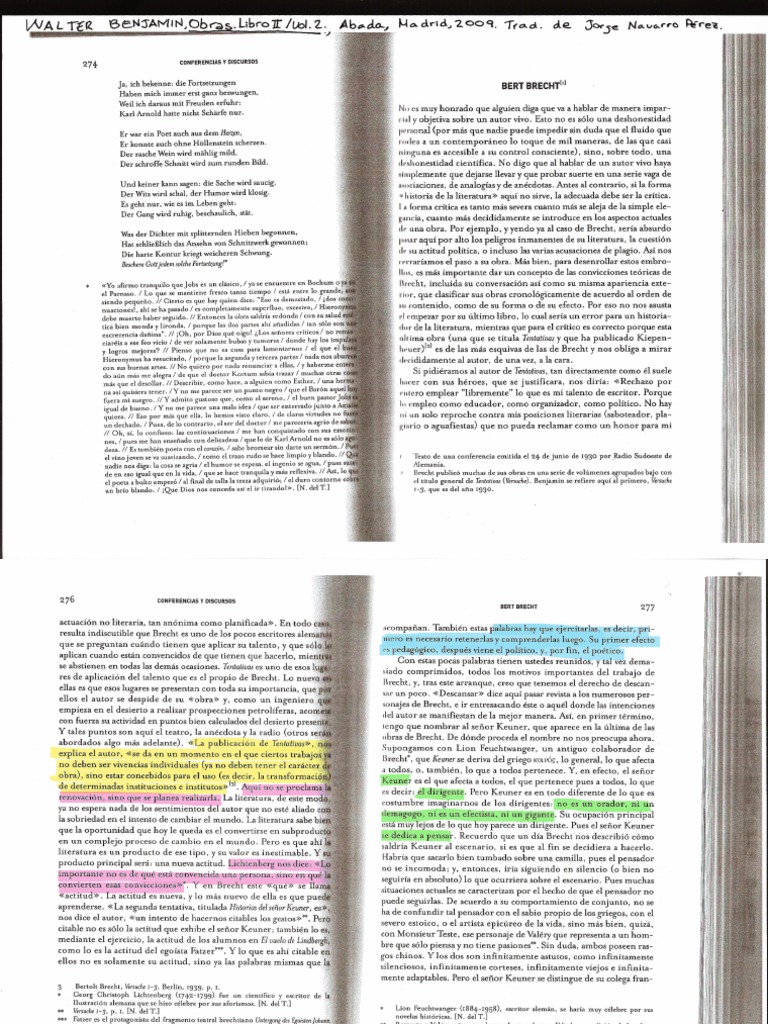 Walter Benjamin Obras Vol II 2 | PDF