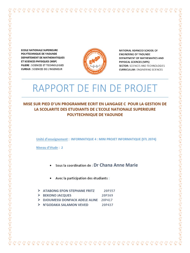 Mini Projet Informatique | PDF | Fichier texte | Pointeur (programmation)