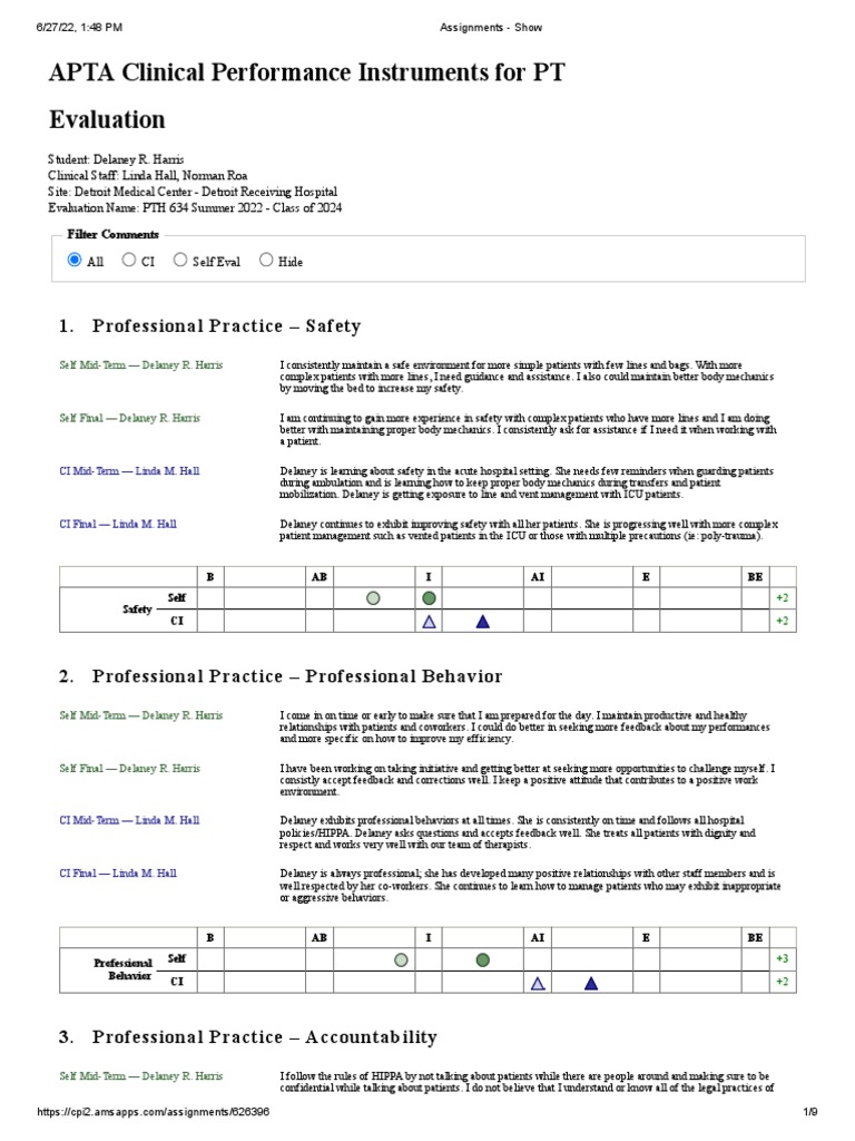 Cpi Portfolio | PDF | Physical Therapy | Patient
