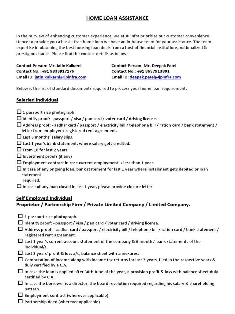 Home Loan Assistance | PDF | Banks | Business