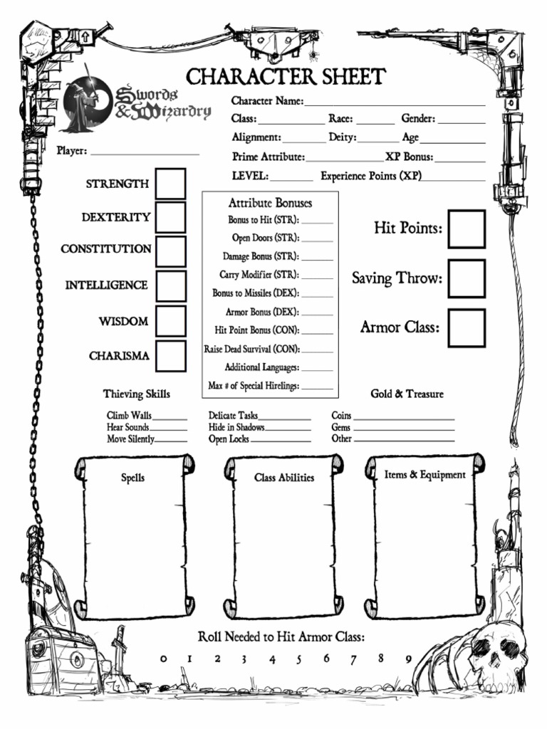 SW Complete Character Sheet | PDF
