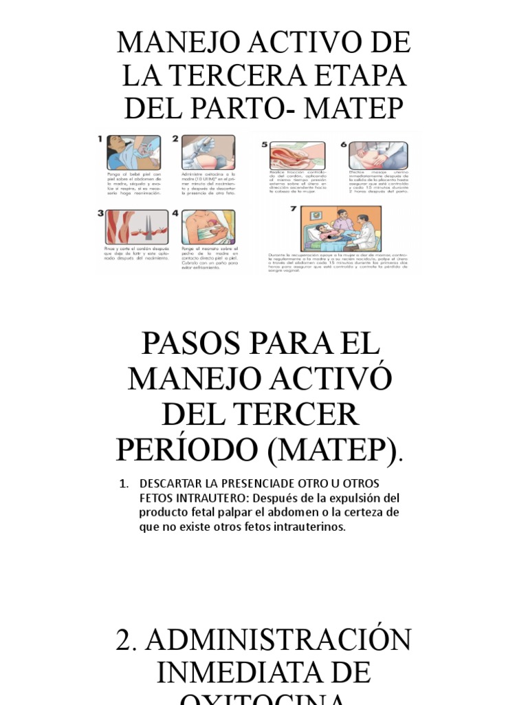 Manejo Activo de La Tercera Etapa Del Parto | PDF | Parto | Placenta