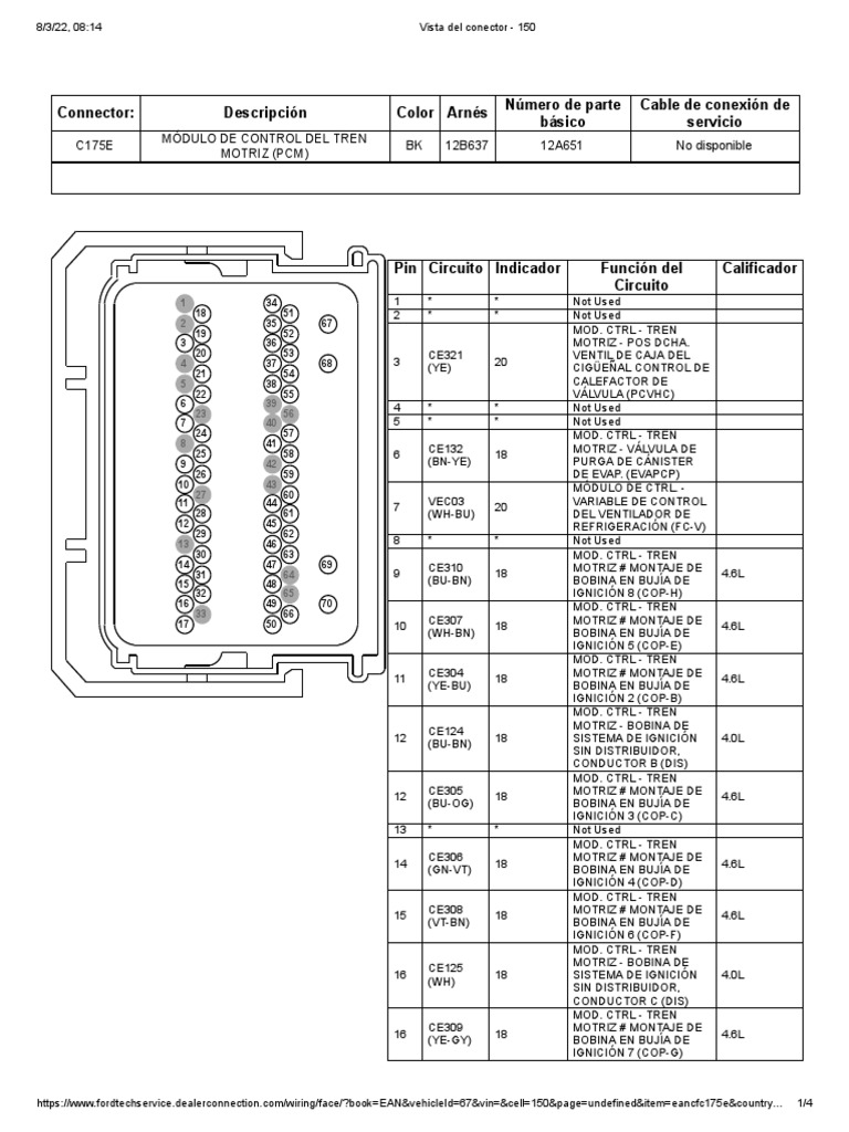 Conector C175e | PDF | Distribuidor | Tecnología de vehículos