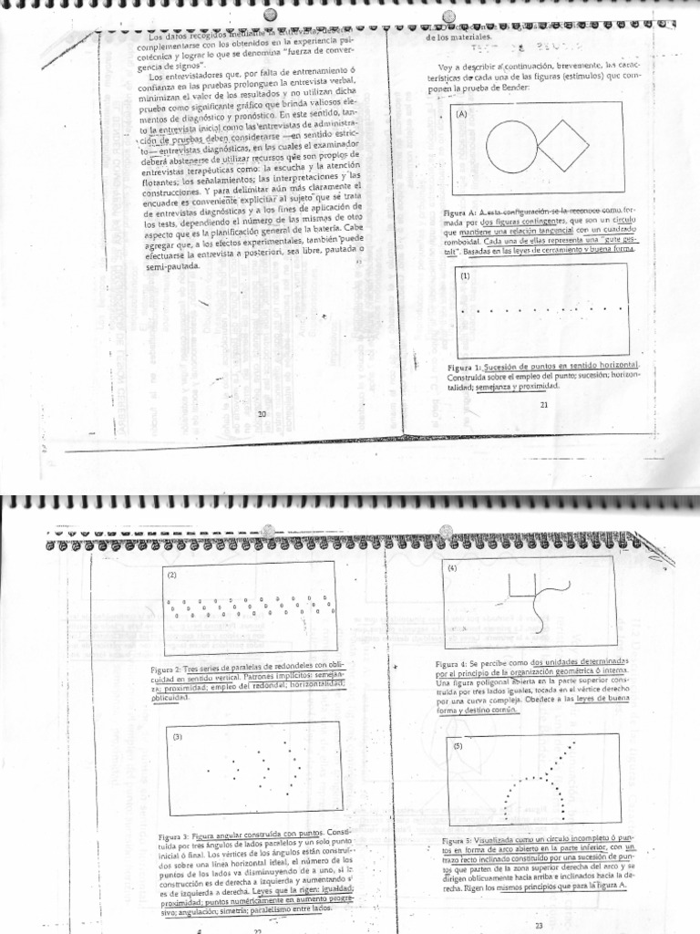 Test de Bender Laminas | PDF