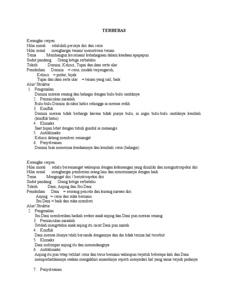 Struktur Cerpen | PDF
