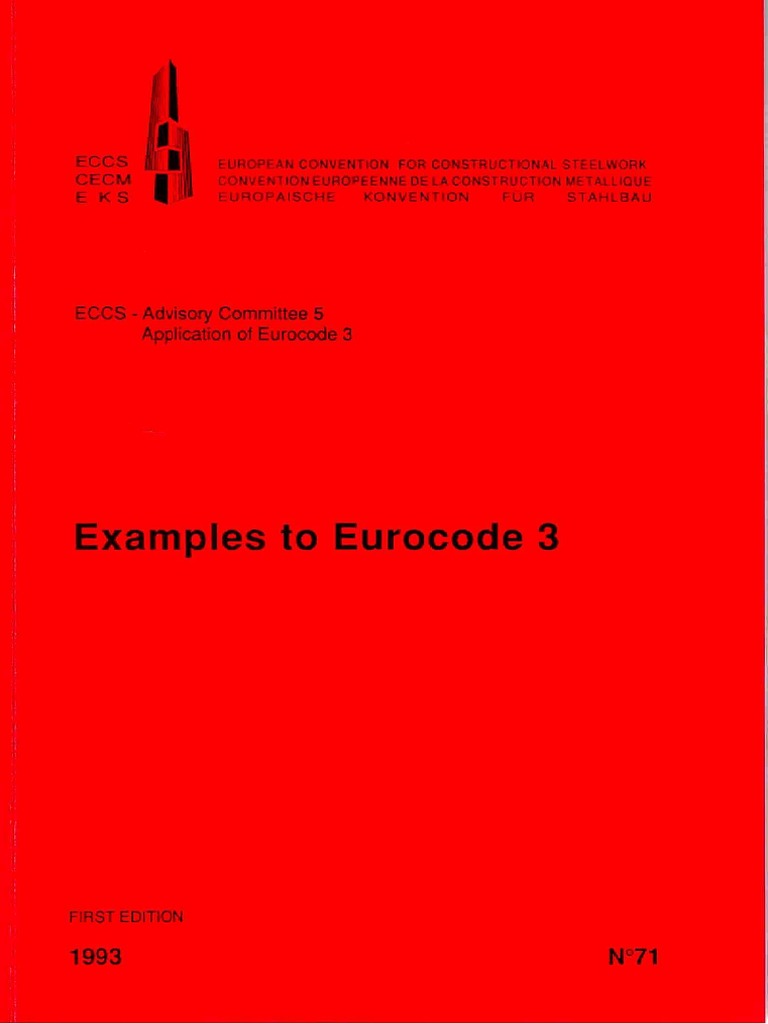 Examples To Eurocode 3 First Edition 1993 | PDF