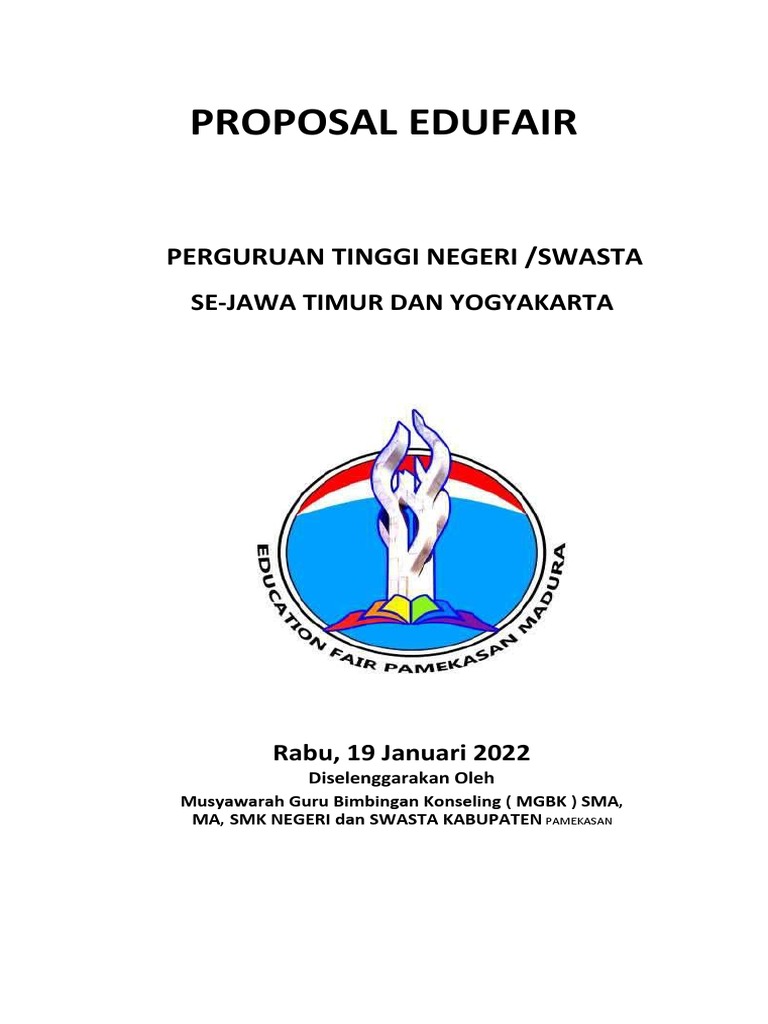 PROPOSAL EDU FAIR PAMEKASAN 2022 TTD Fix | PDF