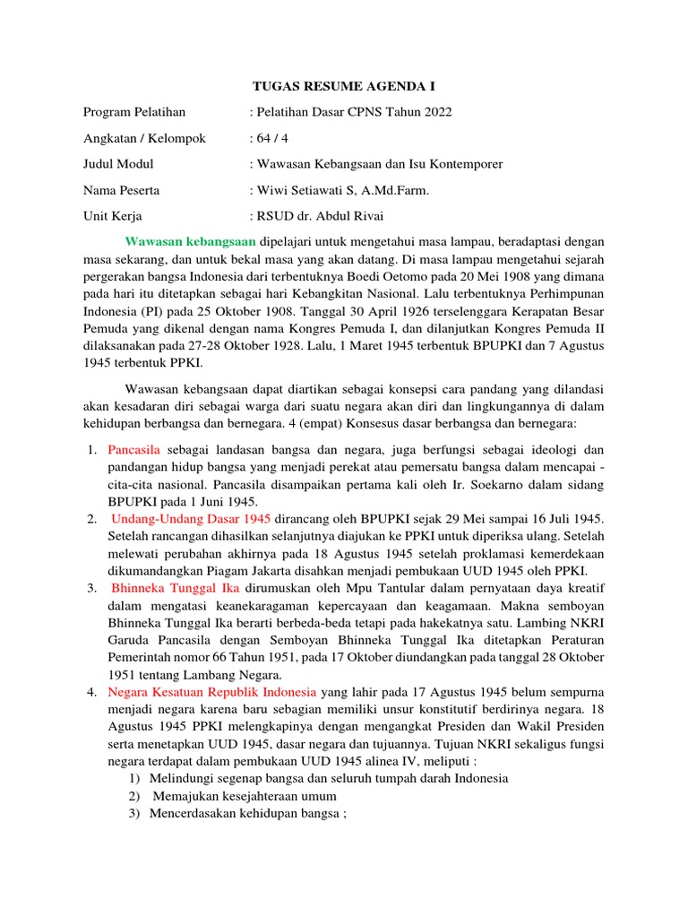 Wawasan Kebangsaan | PDF