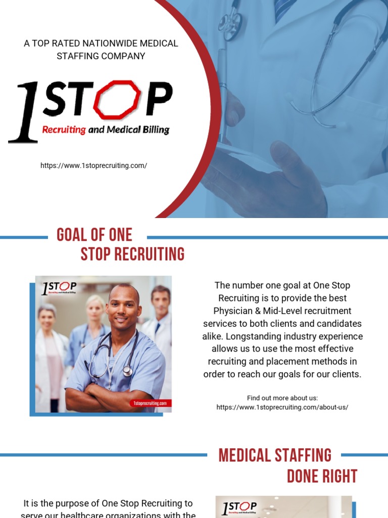 Learn More About One Stop Recruiting & Medical Billing SDVOB | PDF ...