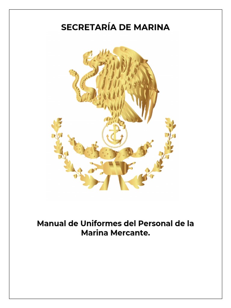 SEMAR CGPMM Manual Uniformes Marina Mercante | PDF | Moneda | Camisa