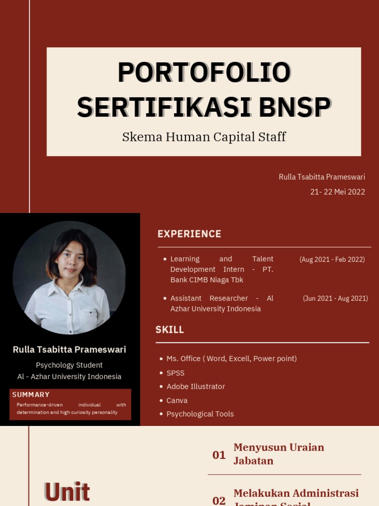 Portofolio | PDF | Karier & Perkembangan