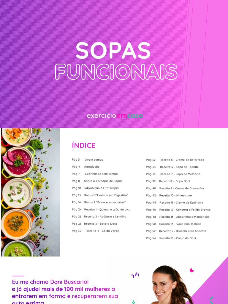 Sopas Funcionais LR | PDF | Caldo | Corpo humano