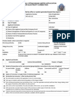 Electricity Connection Application Form | PDF | Mains Electricity ...