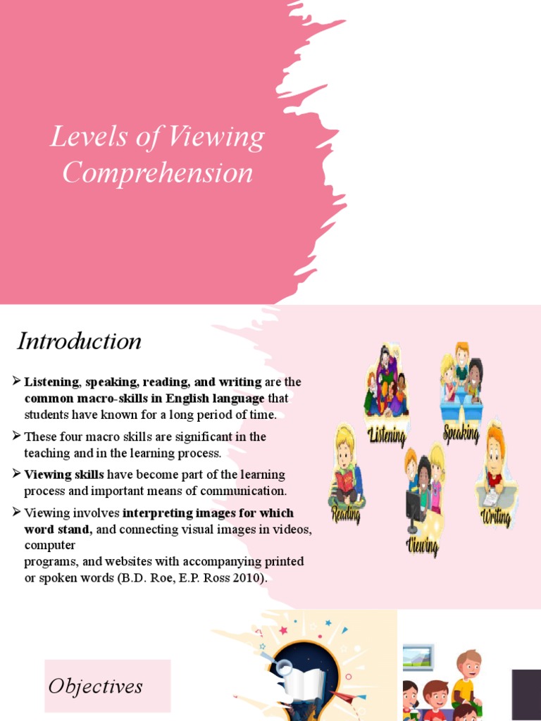 Levels of Viewing Comprehension | PDF | Reading Comprehension | Cognition