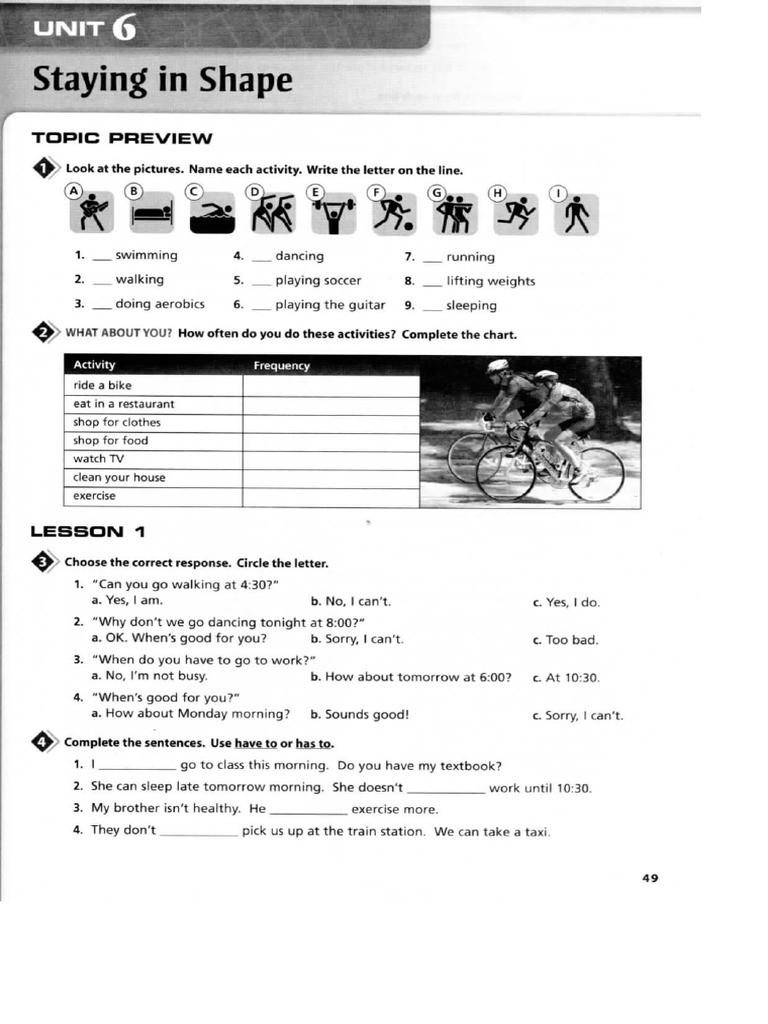 Top Notch WB Unit 6 - TN 1 | PDF