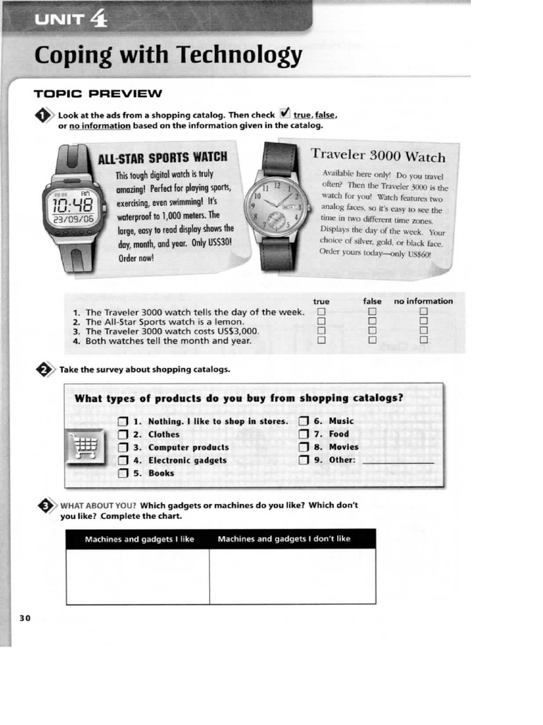Top Notch WB Unit 4 - TN 1 | PDF