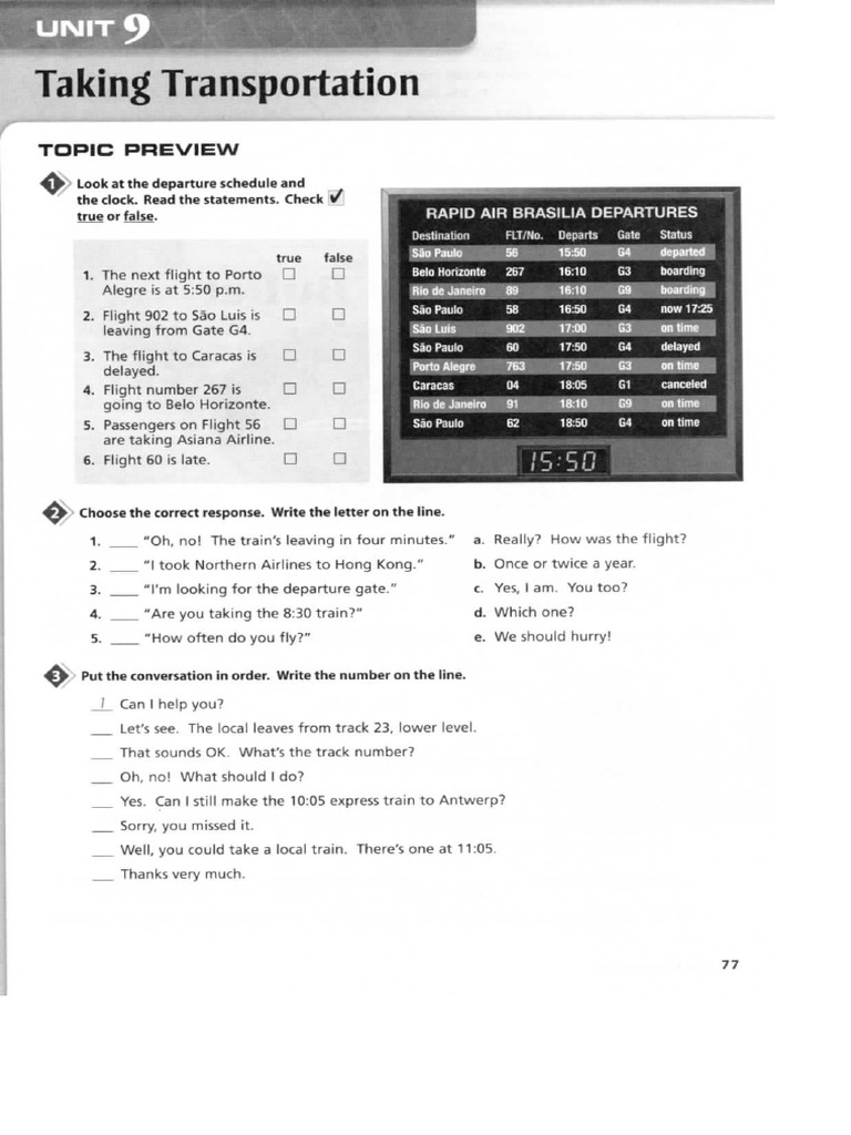 Top Notch WB Unit 9 - TN 1 | PDF