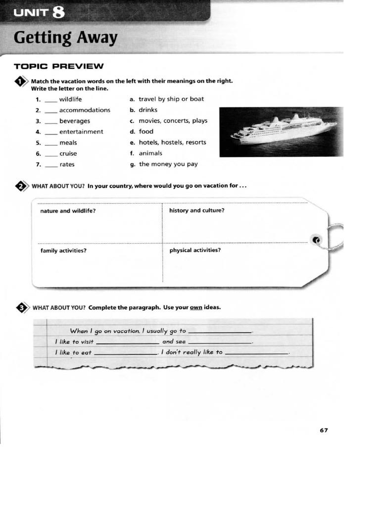 Top Notch WB Unit 8 - TN 1 | PDF