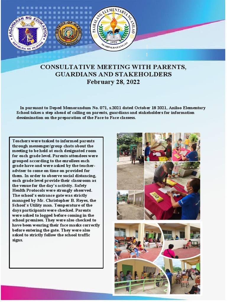 Consultative Meeting Narrative Report | PDF | Health Sciences