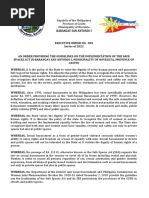 EXECUTIVE ORDER 23 ANTI SEXUAL HARASSMENT BRGY Alulod | PDF | Sexual ...