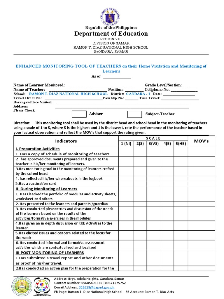 Cid Monitoring Tool - New Normal | PDF | Learning | Education Theory