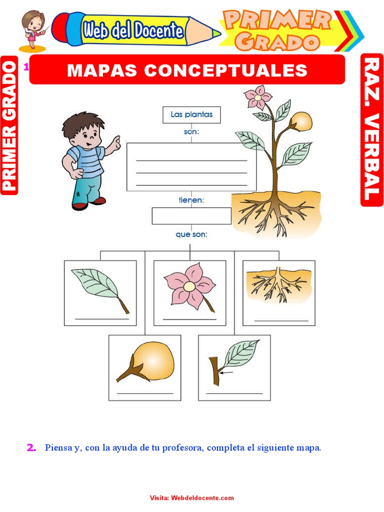 Mapas Conceptuales para Primer Grado de Primaria | PDF