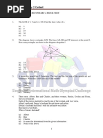 SASMO Sample Paper and Syllabus 1 | PDF | Mathematics | Statistics