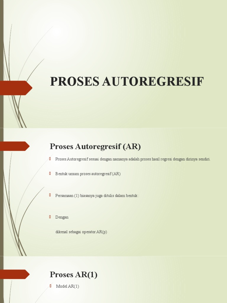 Autoregressive Processes: Characteristics and Identification | PDF