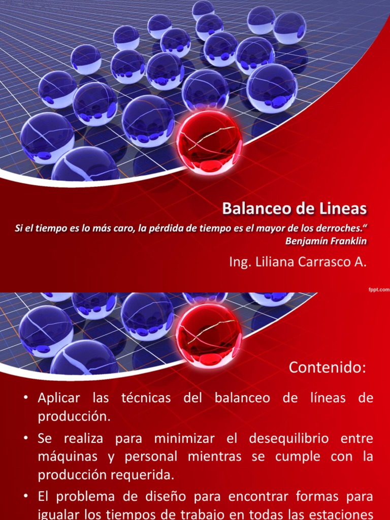 Técnicas de Balanceo de Líneas de Producción | PDF | Ingeniería ...