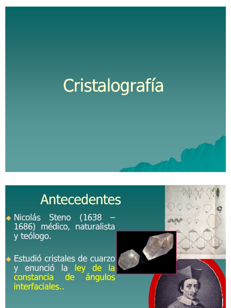 Cristalografía, Operaciones de Simetria. | PDF
