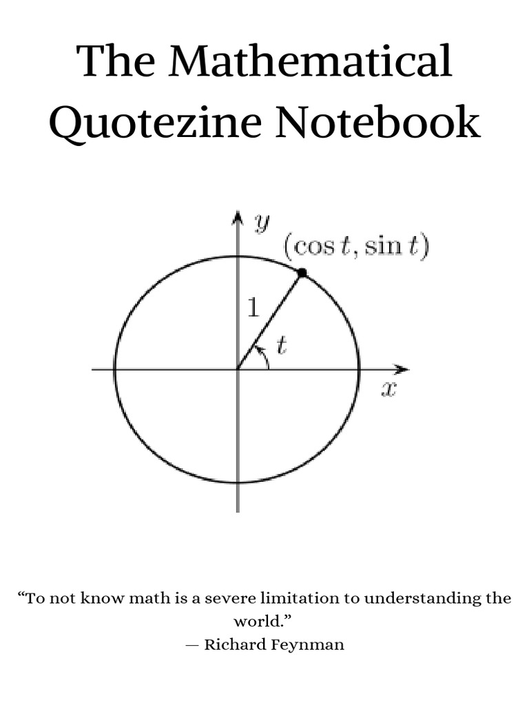 The Mathematical Quotezine Notebook | PDF | Mathematics | Science