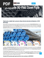 Schedule 40 Steel Pipe Dimensions Chart | PDF | Pipe (Fluid Conveyance ...
