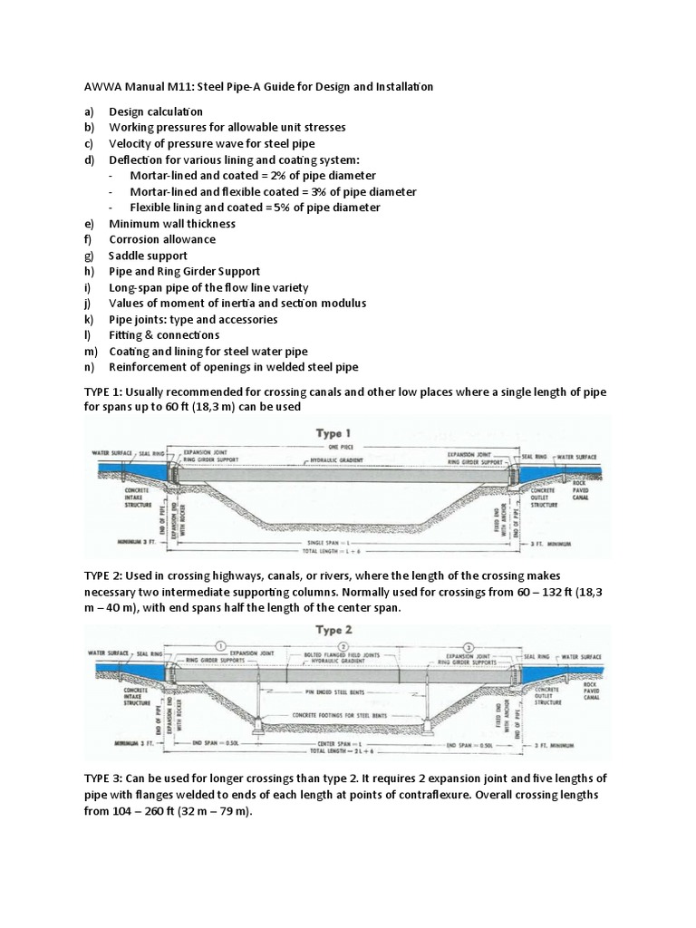 AWWA Manual M11 | PDF
