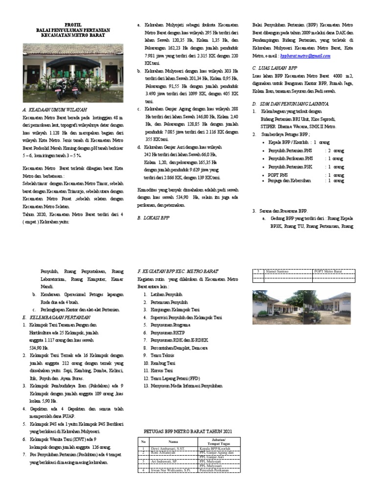 Profil BPP Metro Barat | PDF