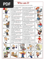 Match The Pictures With The Job Descriptions and Write The Jobs | PDF ...