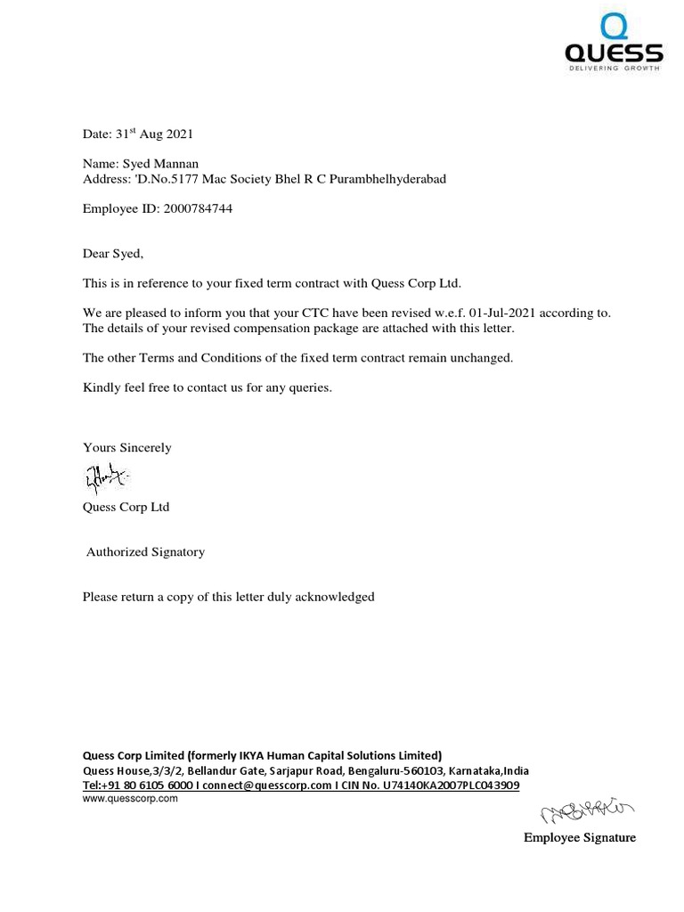 Quess Corp Limited (Formerly IKYA Human Capital Solutions Limited ...