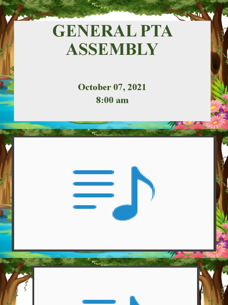 General Pta Assembly: October 07, 2021 8:00 Am | PDF