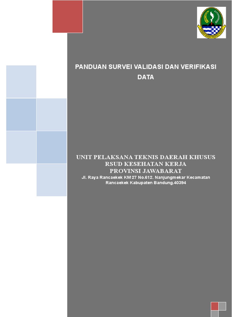 PANDUAN SURVEI Dan VALIDASI DATA | PDF
