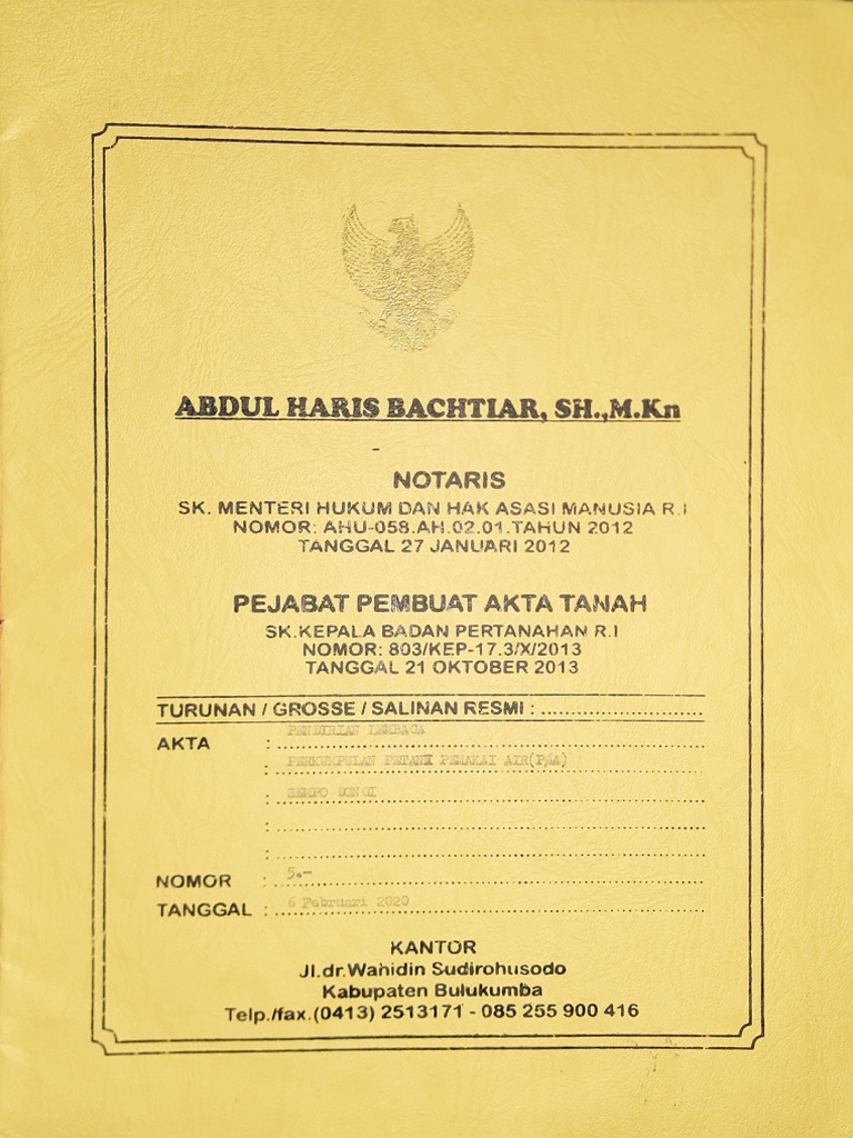 Akta P3A Sempo Dongi | PDF