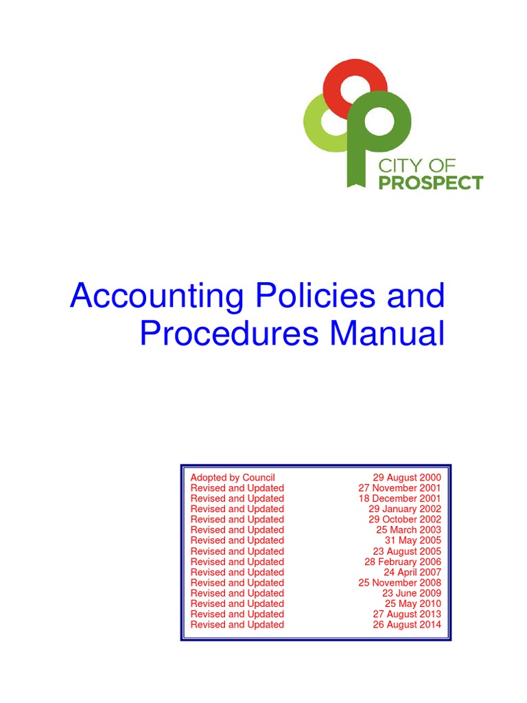 Accounting Policies and Procedures Manual | PDF | Credit Card ...