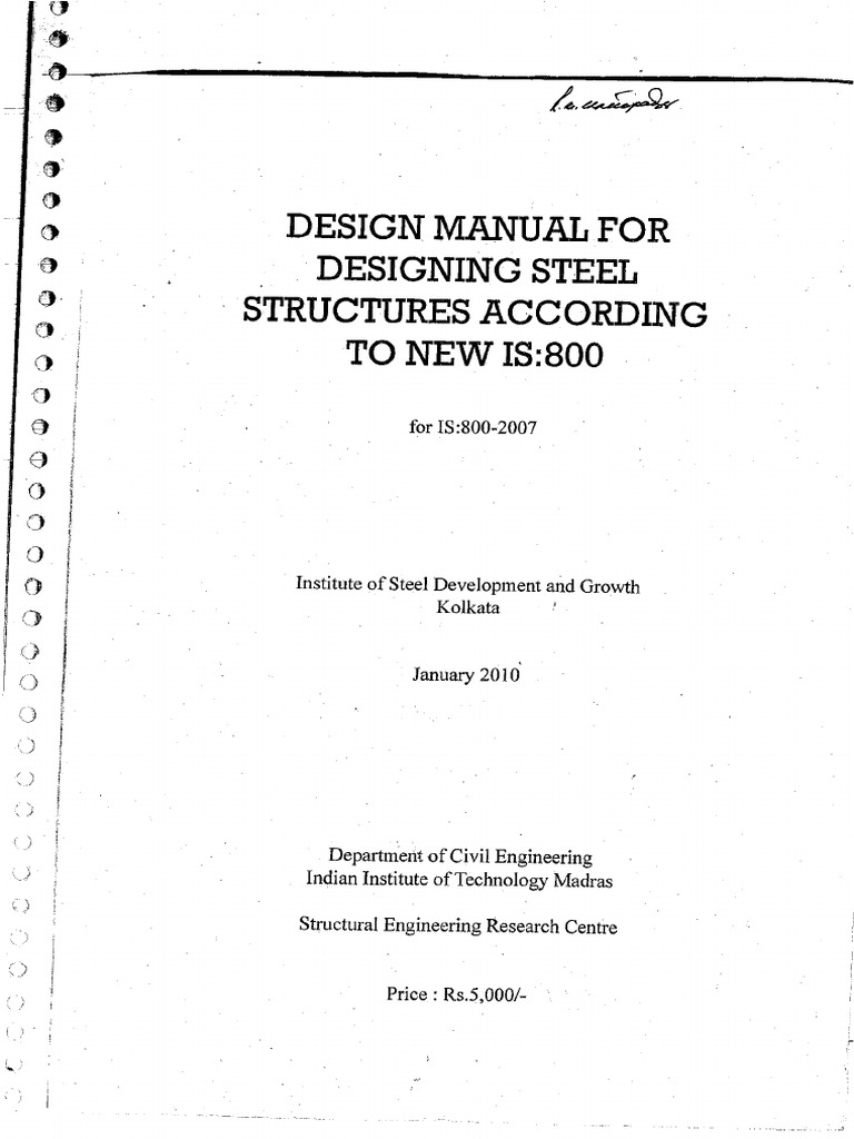 Handbook For Is800-2007 | PDF