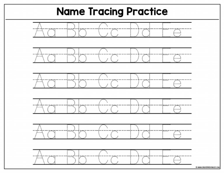 Abcde Tracing | PDF