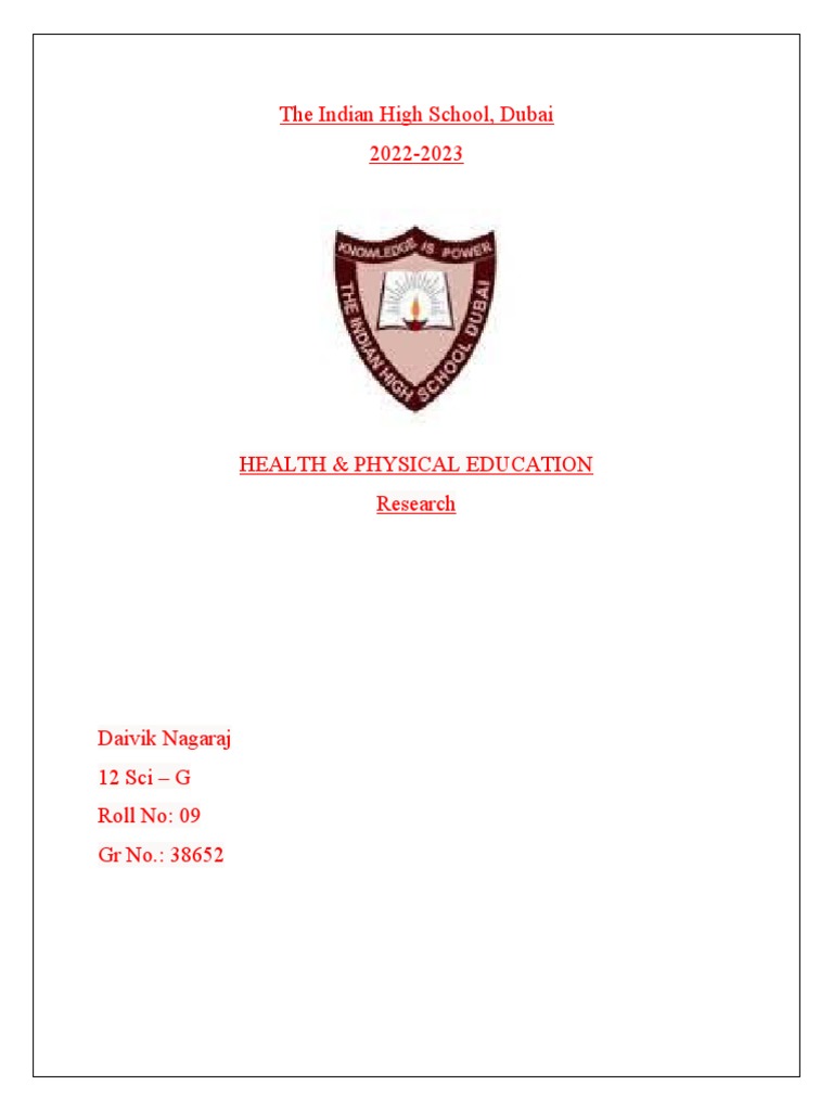 PE project gr12 | PDF