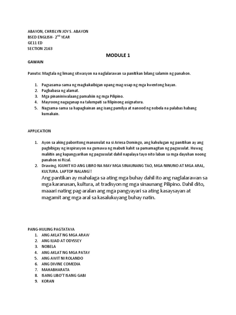 Ge11 Prelim | PDF