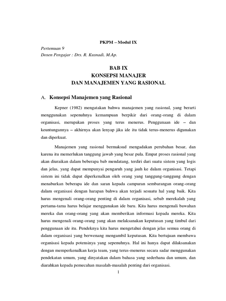 Modul 9 (PKPM) | PDF