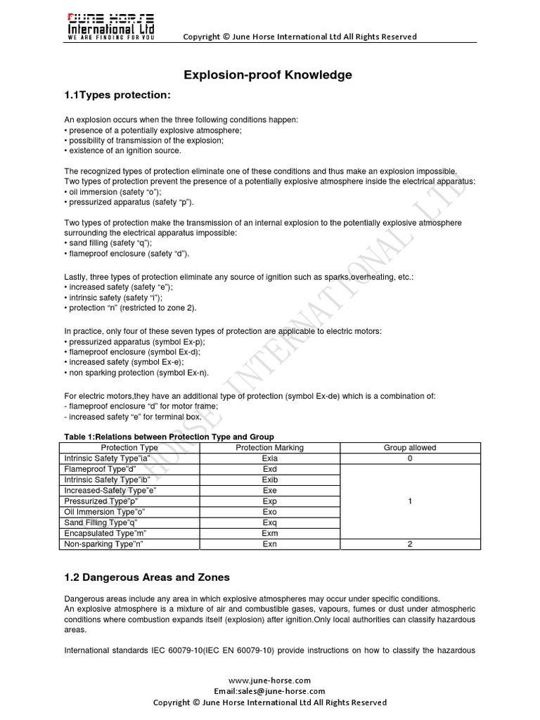 Explosion-proof Knowledge | PDF | Physical Sciences | Gases