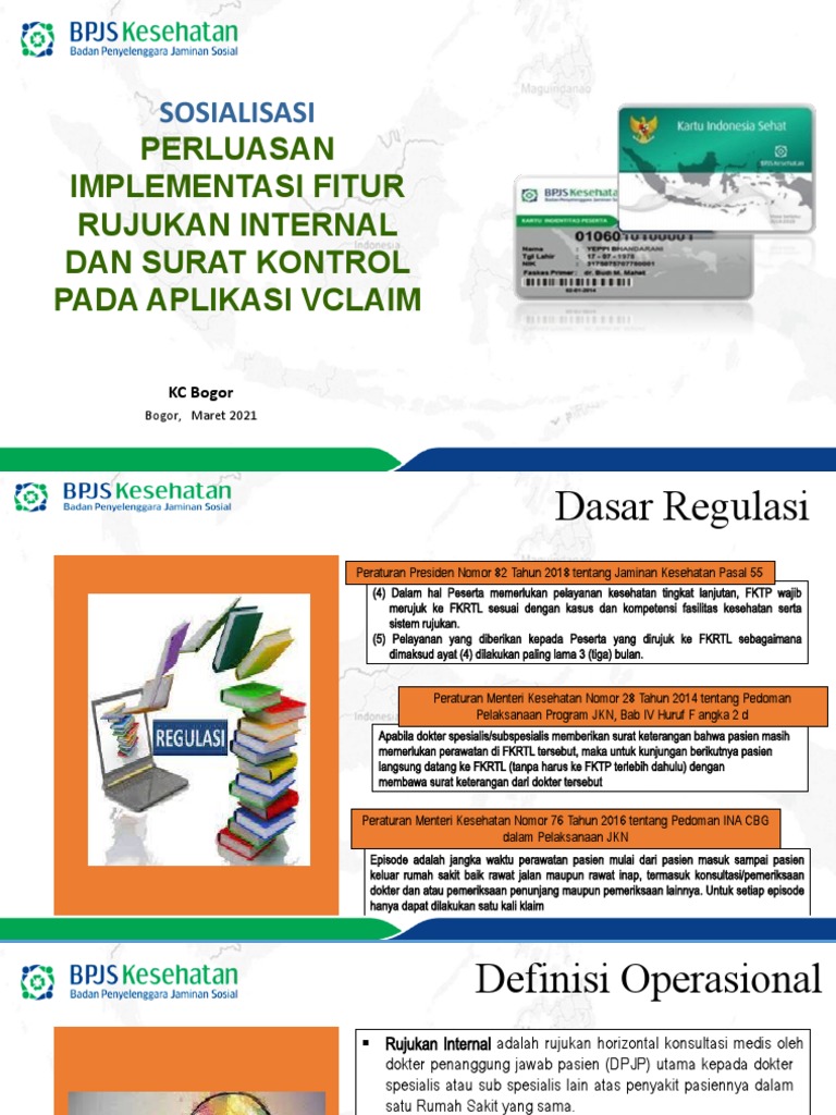 Materi Sosialisasi Rujukan Internal Pada Aplikasi VClaim External | PDF
