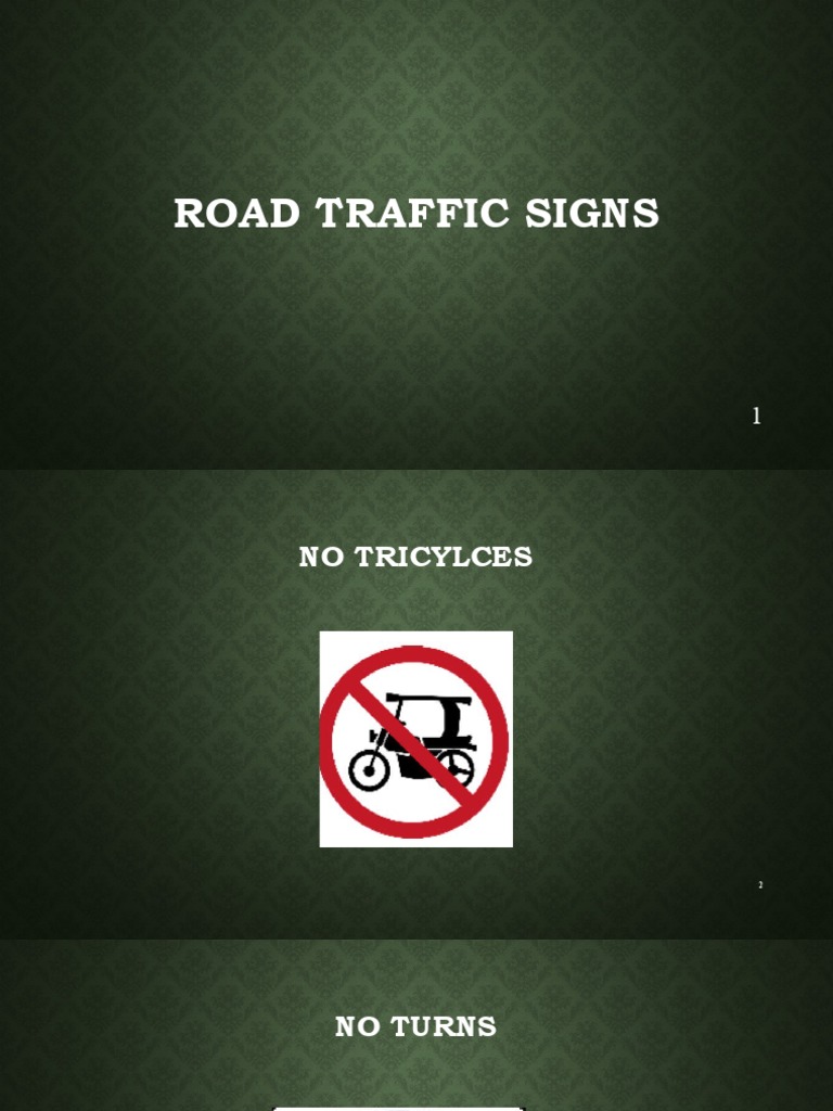 Road Traffic Signs | PDF | Traffic | Road