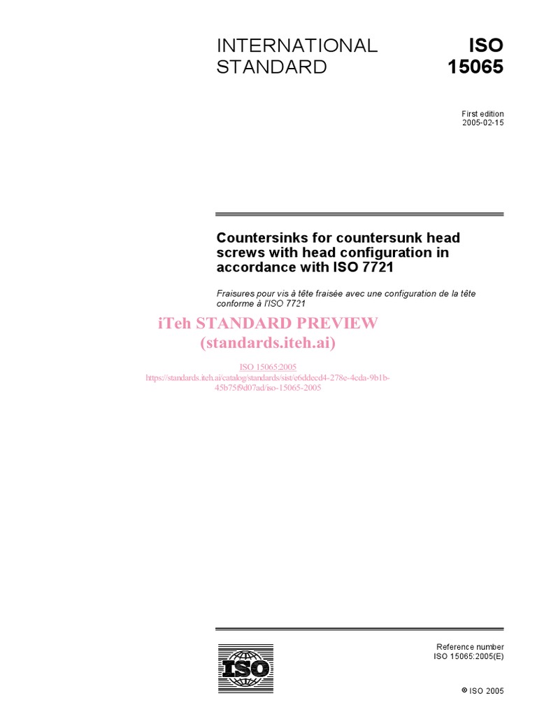 Iso 15065-2005 | PDF | International Organization For Standardization ...