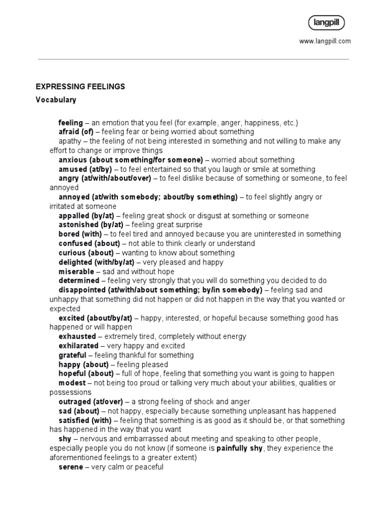 001 Expressing-Feelings | PDF | Feeling | Mental Health